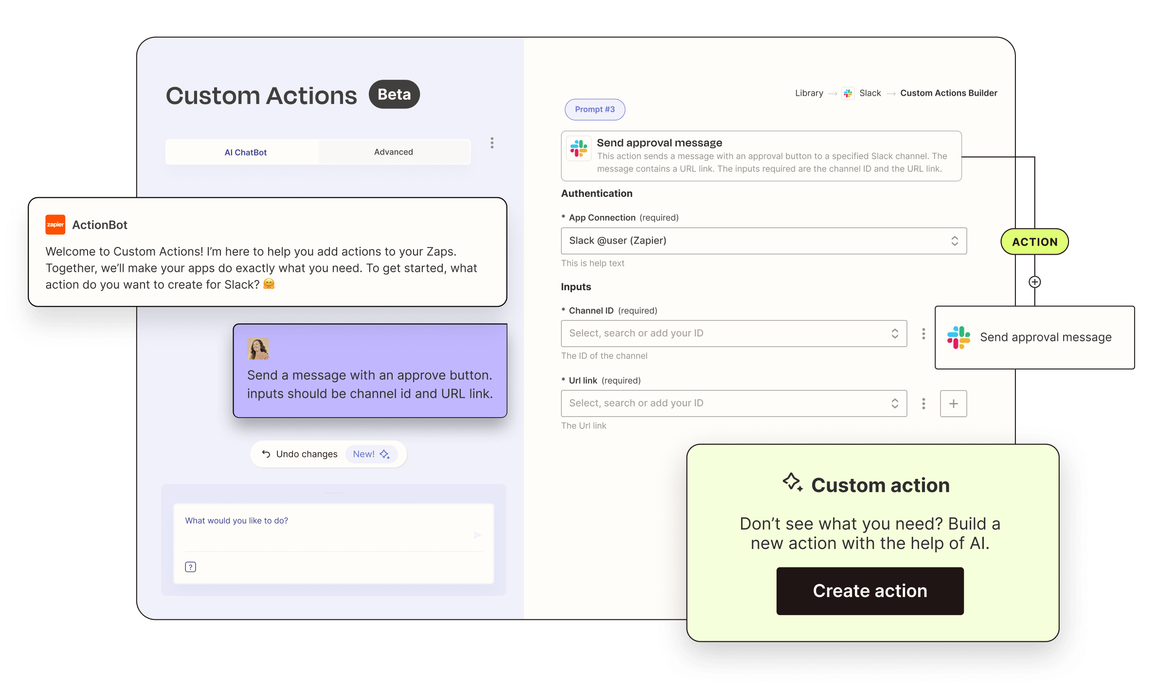 Custom Actions | Zapier